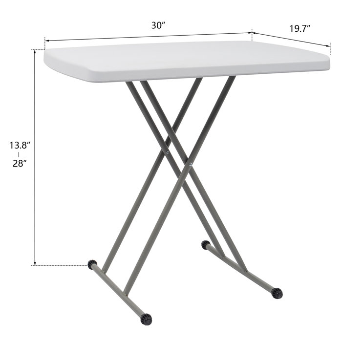 Winado 30'' Rectangular Adjustable Folding Table & Reviews | Wayfair